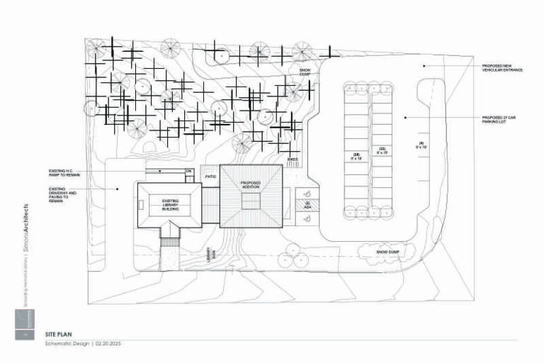 Plot plan - Spaulding Memorial Library
